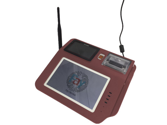 2D Barcode QR Scanner Quick Service POS , 7inch Color TFT  LCD Wireless Card Reader
