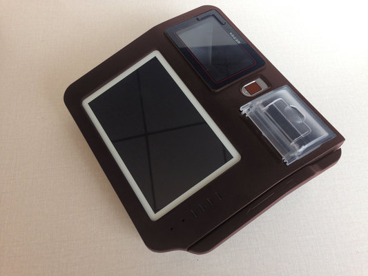 Fingerprint Magnetic Card Reader with 7" TFT LCD Screen Barcode Scanner