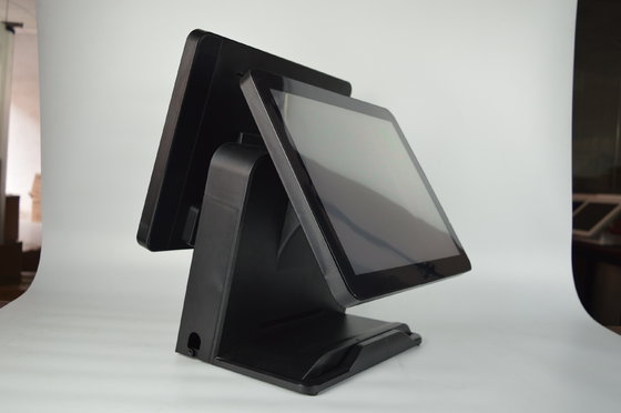 Terminal noir de position d'Android d'écran tactile de couleur, systèmes d'affichage au détail de client de position