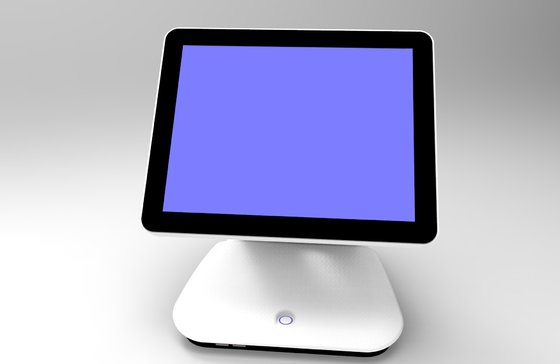 15.6 Inch Retail Point Of Sale Systems Capacitive Touch Screen White Color