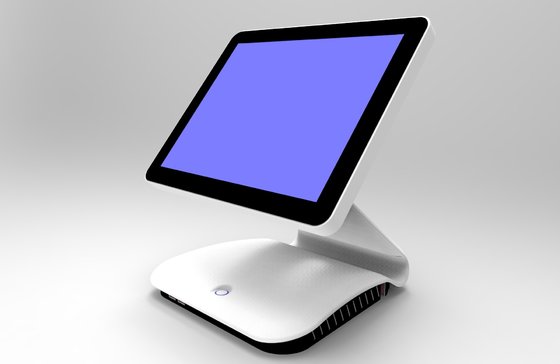 15.6 Inch Retail Point Of Sale Systems Capacitive Touch Screen White Color