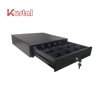 410mm Black Classic Metal ABS Pos 24V  RJ11 Heavy Duty Roller Cash Drawer