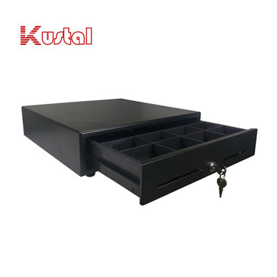 410mm Black Classic Metal ABS Pos 24V  RJ11 Heavy Duty Roller Cash Drawer