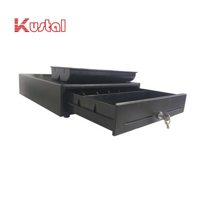 410mm 5B8C Metal Structure POS HIPS ABS Black Economical Cash Drawer