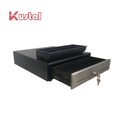 24V RJ12 410mm High Quality Stainless Panel POS Economical Cash Drawer With Micro Sensor