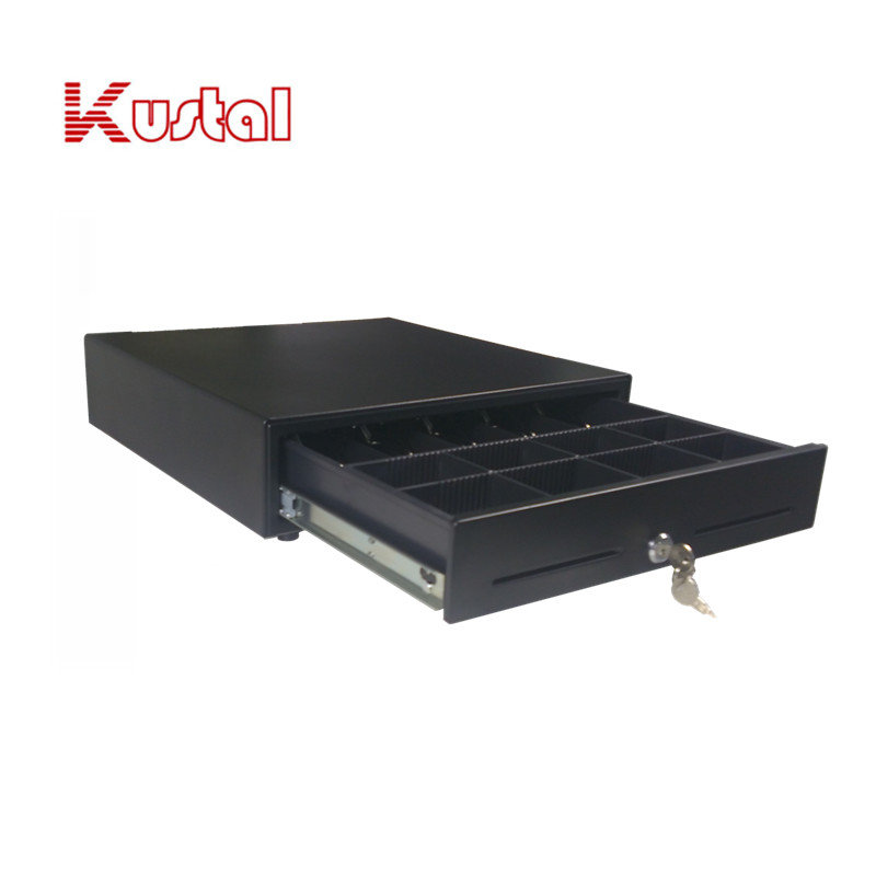 410 mm SGCC SPCC SECC ABS HIPS Black Ball Bearing Slide Pos Cash Drawer
