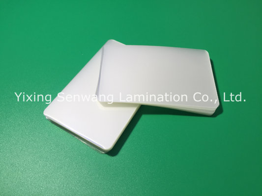 54x86mm Size 75mic Laminating Pouches Clear Lamination Film For Card Laminate