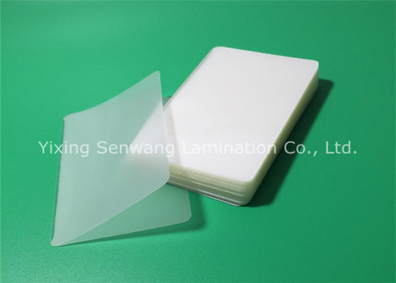 Thermal Laminating Pouches Business Card Size 150 Mic With Adhesive EVA