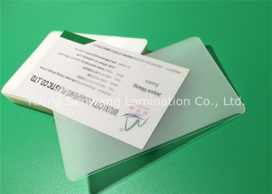 Thermal Laminating Pouches Business Card Size 150 Mic With Adhesive EVA