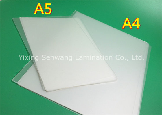 Document Size Hot Pouch Laminating Film A4 With Transparent PET Material