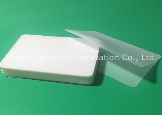 Protective Matte Lamination Film Business Card Size Laminating Pouches 250 Micron