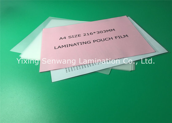 A4 Size Thermal Lamination Film 216 x 303 mm Photo Laminating Pouches