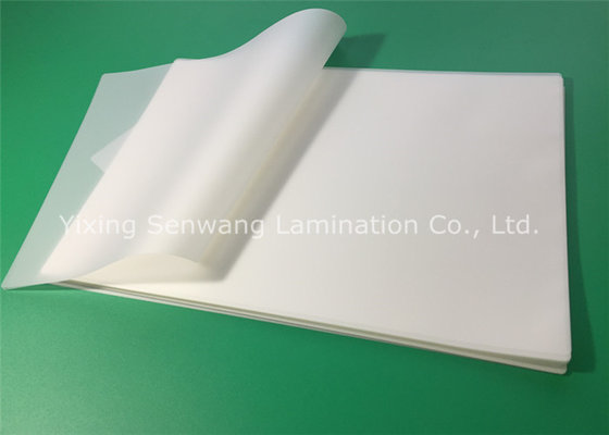 Heat Polyester Laminating Film A3 , Matte Laminate Sheets 75 Mic Thinkness
