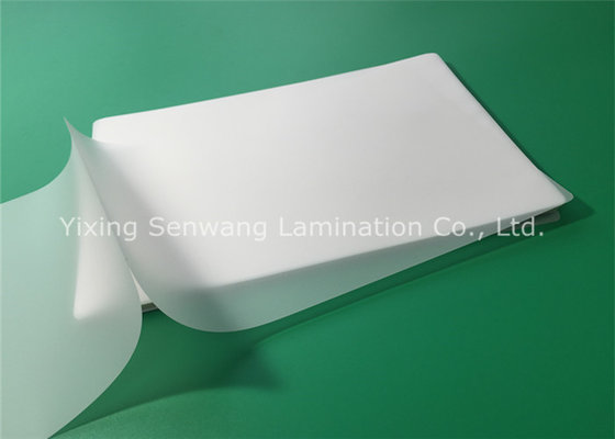 Polyester Matte Finish Laminating Sheets Stain Resistant With Glue EVA