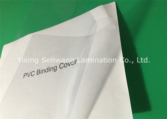 Transparent Binding Covers 0.14mm , Rigid Book Report Cover PVC Sheet
