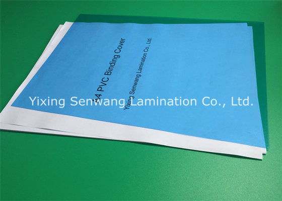 Office Clear Blue Customized Binder Covers 200 Mic Less Fish Eye