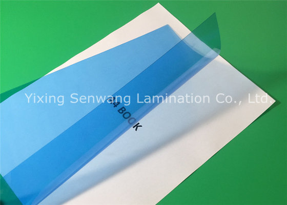 Office Clear Blue Customized Binder Covers 200 Mic Less Fish Eye