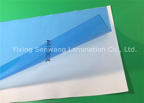 High Transparency Clear Blue PVC Binding Covers A4 Size 170 Micron