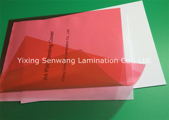 Rigid Red Glossy PVC Binding Covers A3 Subtle Dull Polish For Anti - Skid