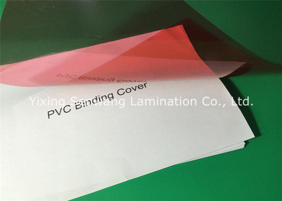 Rigid Red Glossy PVC Binding Covers A3 Subtle Dull Polish For Anti - Skid