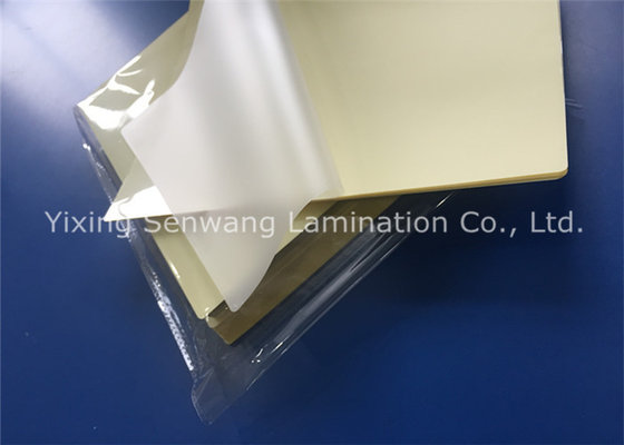 Glossy Sticky Back Laminating Film Letter Size Laminating Pouches 100 Micron