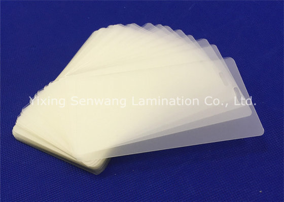 Moisture Proof Slotted Laminating Pouches 125mic 150 Micron For Luggage Tags