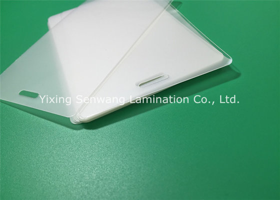 Glossy Slotted Laminating Pouches 175micron 150 Micron Thickness 65X110 MM