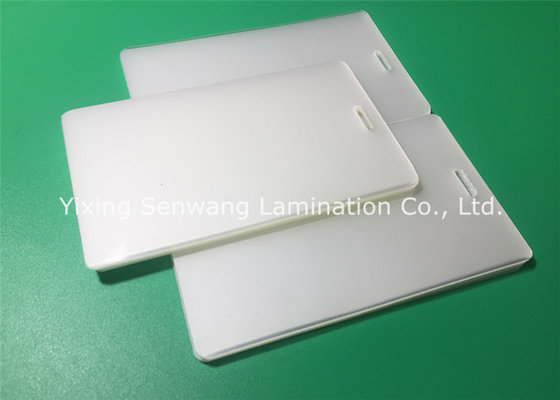 ID Tag Pre Punched Laminating Pouches Transparent 7 Mil Laminating Sheets