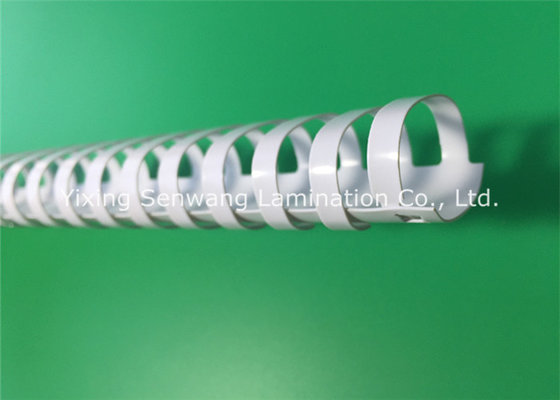 Eco - Friendly 45mm Binding Plastic Comb / White Binding Combs For A4 Size Books