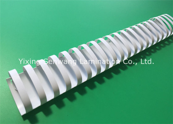 Eco - Friendly 45mm Binding Plastic Comb / White Binding Combs For A4 Size Books