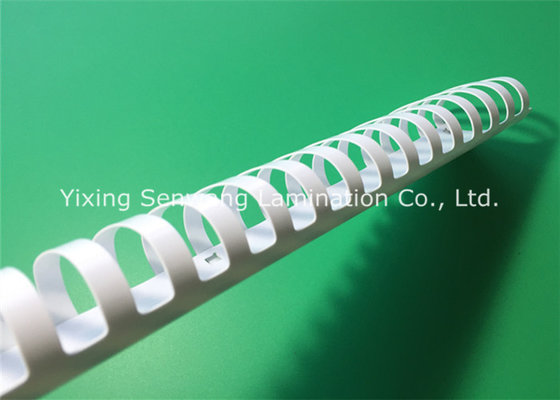 Eco - Friendly 45mm Binding Plastic Comb / White Binding Combs For A4 Size Books