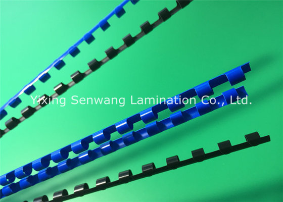 Colorful Office Plastic Binding Combs Both Ends Round Corner Cut 100 Pcs / Box