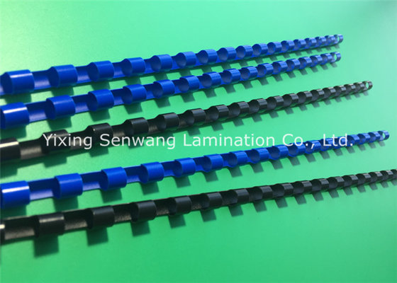 Colorful Office Plastic Binding Combs Both Ends Round Corner Cut 100 Pcs / Box