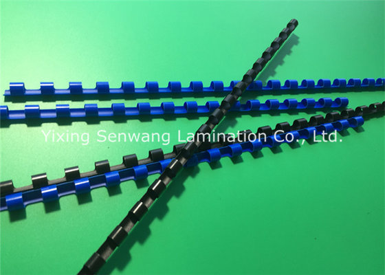 Colorful Office Plastic Binding Combs Both Ends Round Corner Cut 100 Pcs / Box