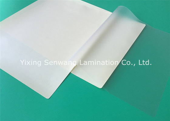 La laminazione posteriore appiccicosa amichevole di ECO riveste il film dell'ANIMALE DOMESTICO laminato 4 mil con colla EVA