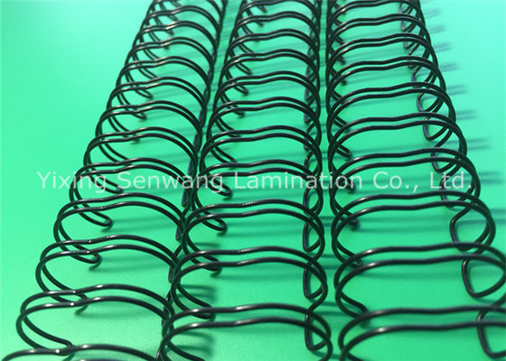 5/8 Inch Nylon Coated Double Wire O Binding Black 135 Pages Paper Quantity
