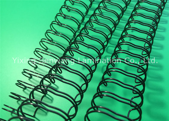 5/8 Inch Nylon Coated Double Wire O Binding Black 135 Pages Paper Quantity