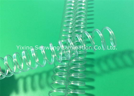Clear Spiral Binding Coils Books Twin Loop Wire 11.0 mm Binding Capacity