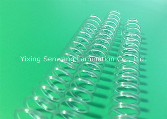 Clear Spiral Binding Coils Books Twin Loop Wire 11.0 mm Binding Capacity