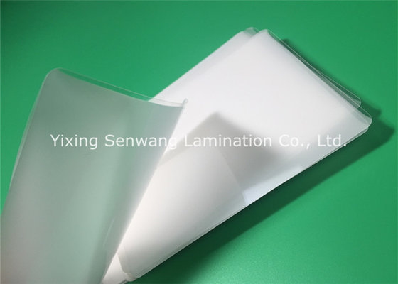 100pcs per film plastico di laminazione caldo 125micron dei sacchetti del pacchetto chiaramente
