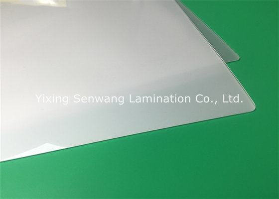 Gloss Finish Thermal Lamination Film PET Thick Laminating Sheets With Glue EVA