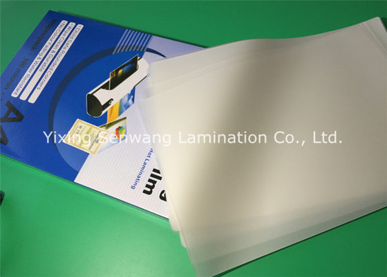 Film di laminazione A4 dell'ANIMALE DOMESTICO 4 sacchetti laminati plastica di mil per Docuements