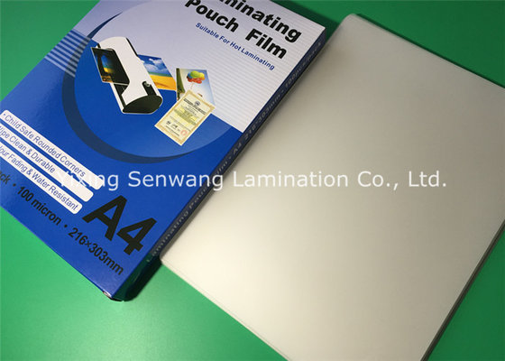 Film di laminazione A4 dell'ANIMALE DOMESTICO 4 sacchetti laminati plastica di mil per Docuements