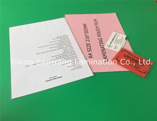 la laminazione lucida di laminazione del film del sacchetto di 250micron 10mil per l'ufficio archiva
