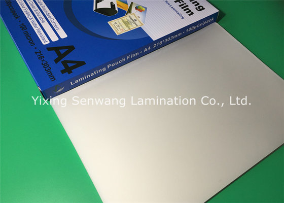 la laminazione lucida di laminazione del film del sacchetto di 250micron 10mil per l'ufficio archiva