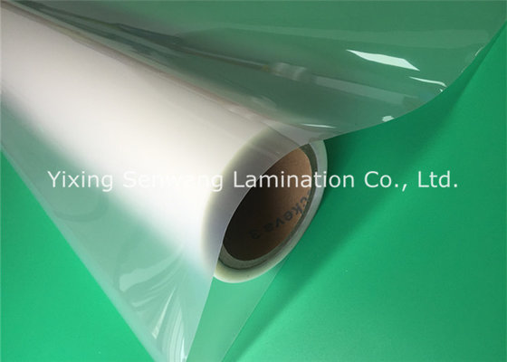 1080MM Clear Polyester Film Roll / Roll Laminating Film With Glue EVA