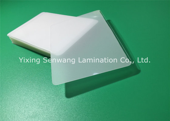 Dirt Resistant 250 Micron Laminating Pouches ID Card Size Heat Laminating Sheets