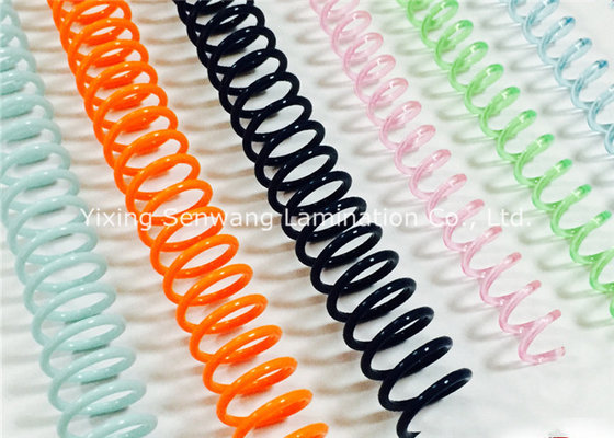 Different Color  Plastic Spiral Binding Coils 48 Rings For Office Home School