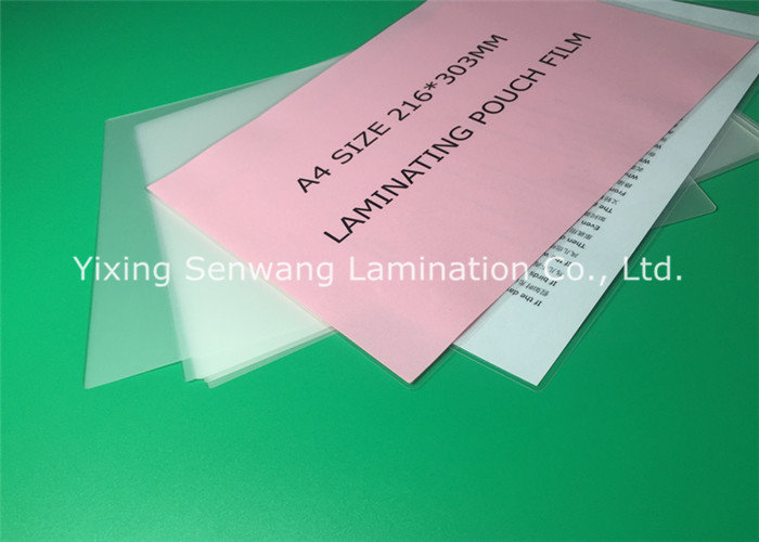 A4 Size Thermal Lamination Film 216 x 303 mm Photo Laminating Pouches
