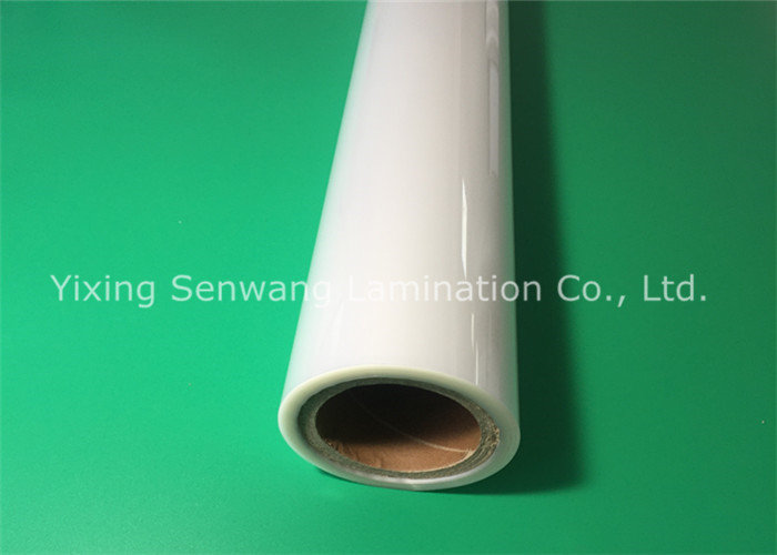 58 MM Core Glossy Roll Laminating Film , Hot Clear Laminate Roll Anti Altering